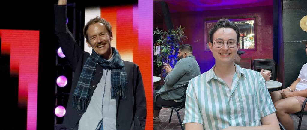 Keith Wilson and former student Nate Sizemore reconnect in the film field - Grady